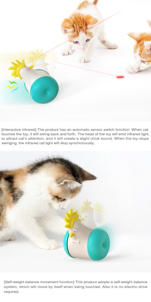 Crazy Chicken Wibbler Wobbler - Treat Toy for Pets